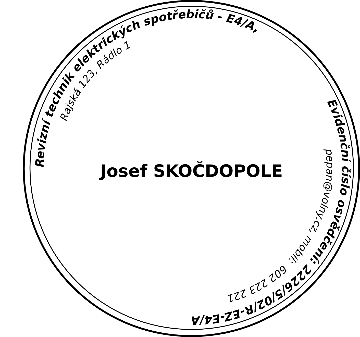 Kulaté razítko? | Bezpečnost práce, požární ochrana, revize elektro ...